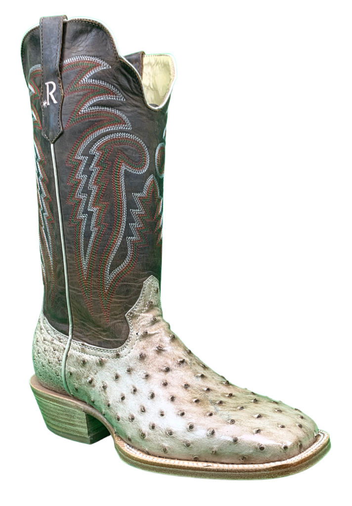 R. Watson Boot Co. Sand Bruciato Full Quill Ostrich Boots