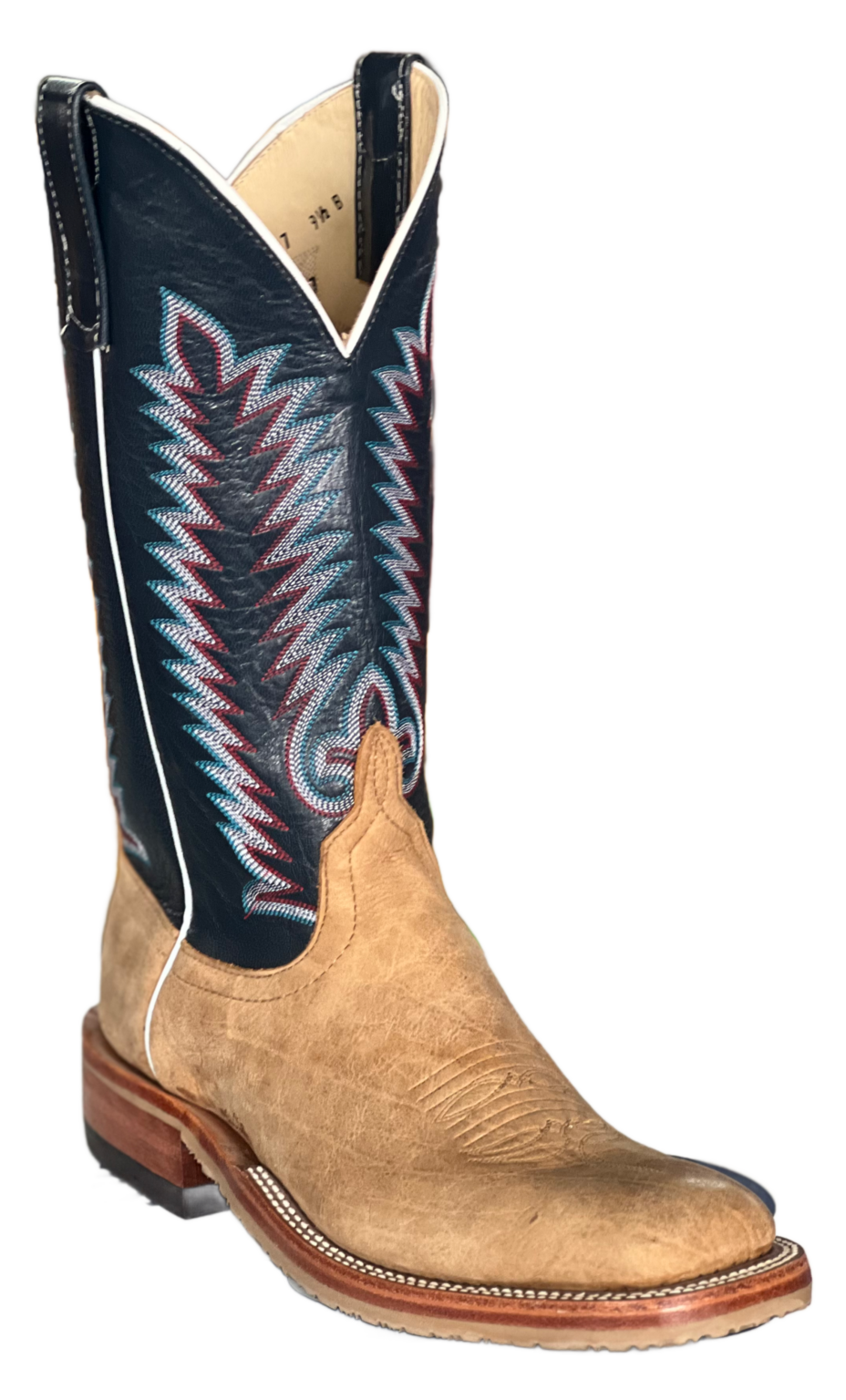 Anderson Bean Natural Brahman Bison Crepe Sole Boots