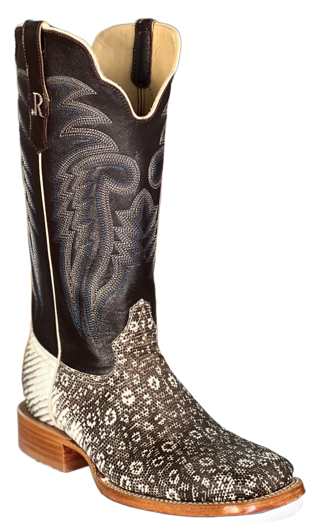 R. Watson Natural Ring Tail Lizard Boots