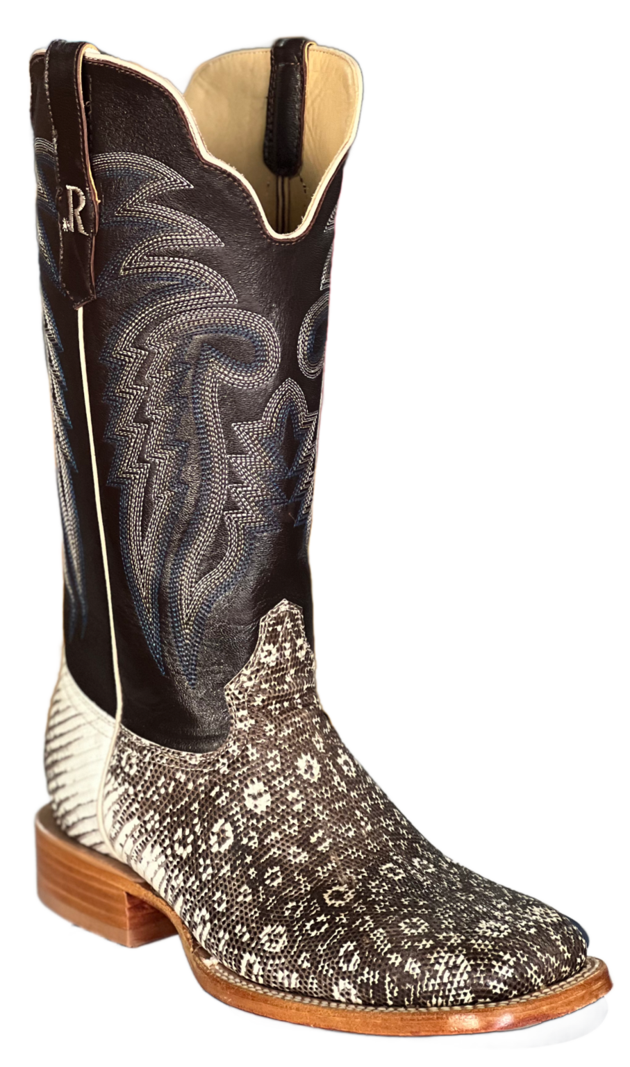 R. Watson Natural Ring Tail Lizard Boots