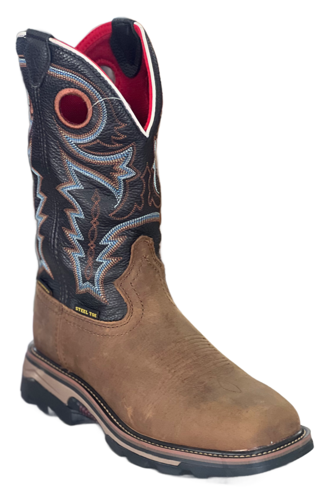 R. Watson Boot Co. Coffee Distressed Waterproof Steel Toe Work Boots