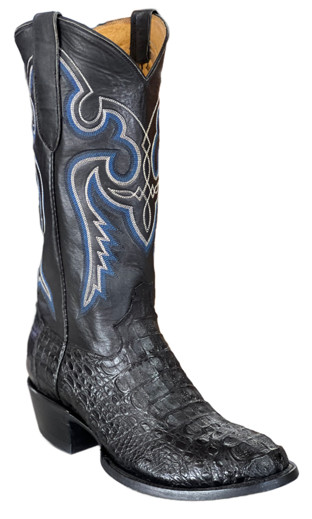 Cowtown Black Caiman Hornback Alligator Boots Style # W576
